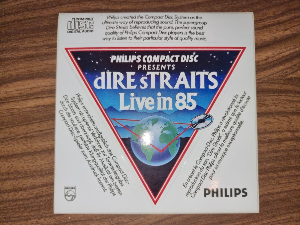 Orignal-Sticker Dire Straits : Philips Compact Disc | Kaufen auf Ricardo