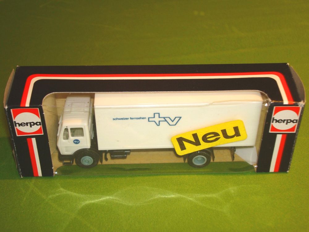 Mercedes Lastwagen "Schweizer Fernsehen TV" Herpa - Rarität. (Neu und ...