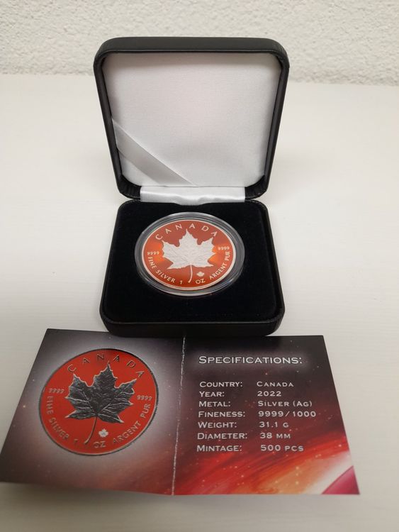 1 OZ Silber Maple Leaf, Silberunze (Neu und originalverpackt) in ...
