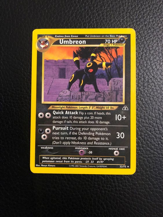 Neo Discovery Umbreon rare 32/75 Ab 1 (Gebraucht) in Paradiso für CHF ...