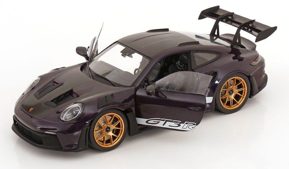 PORSCHE 911GT3RS pack Weissach violet 1/18 Solido NEUHEIT (Neu und ...