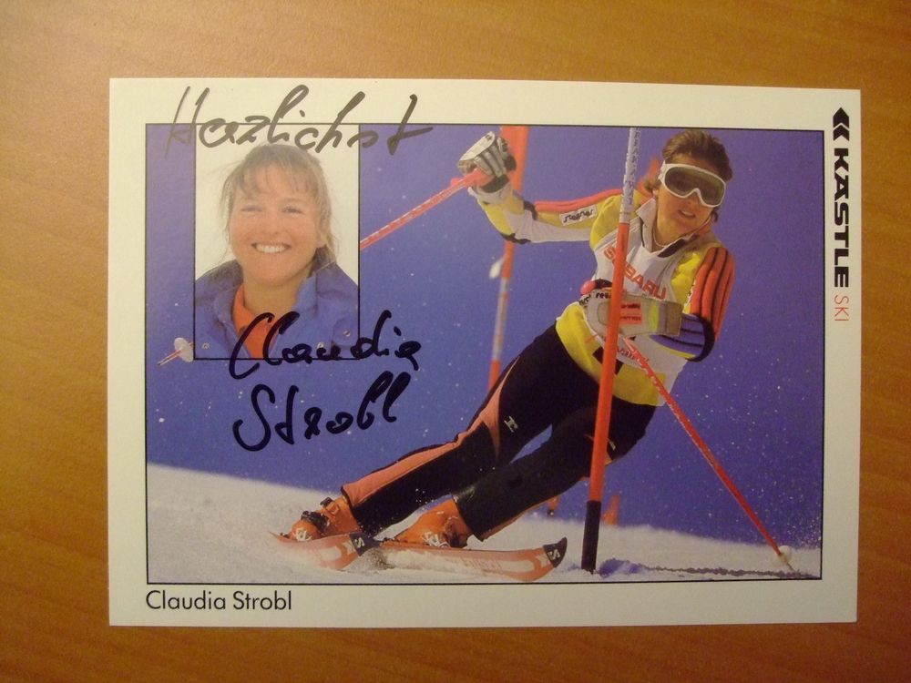 CLAUDIA STROBL (AUT) AUTOGRAMMKARTE (Gebraucht) in Schachen b. Reute für CHF 10 – mit Lieferung ...