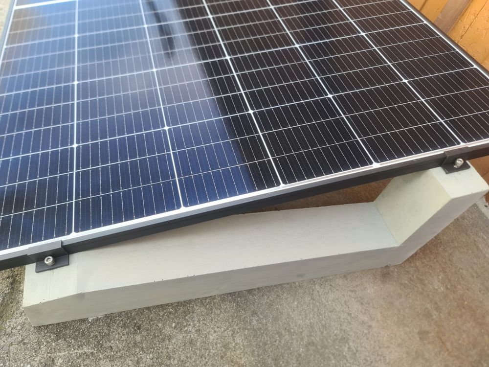 Flachdach 425W Balkonkraftwerk Solarmodul Halterung BALLAST (Neu und ...