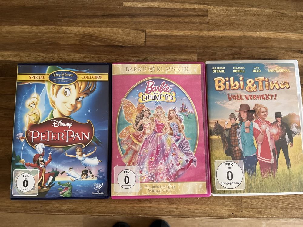 3 Kinder DVD Peter Pan, Barbie, Bibi und Tina | Kaufen auf Ricardo