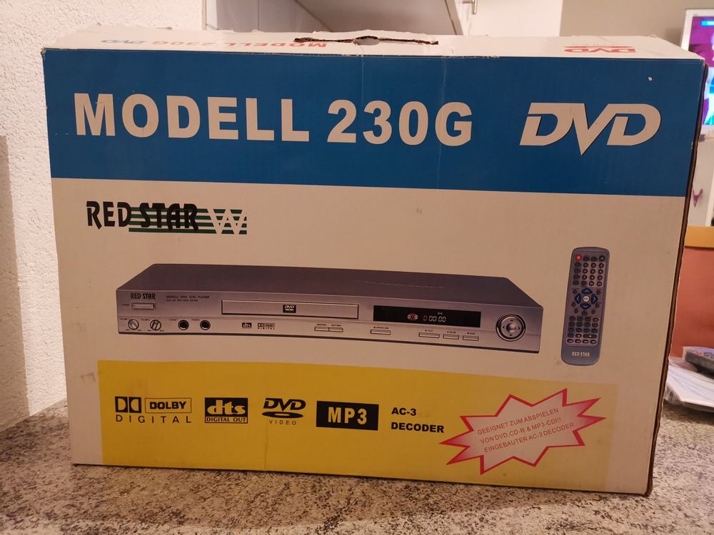 RED STAR MODELL 230G DVD PLAYER NEU (Gebraucht) in basel für CHF 15 ...