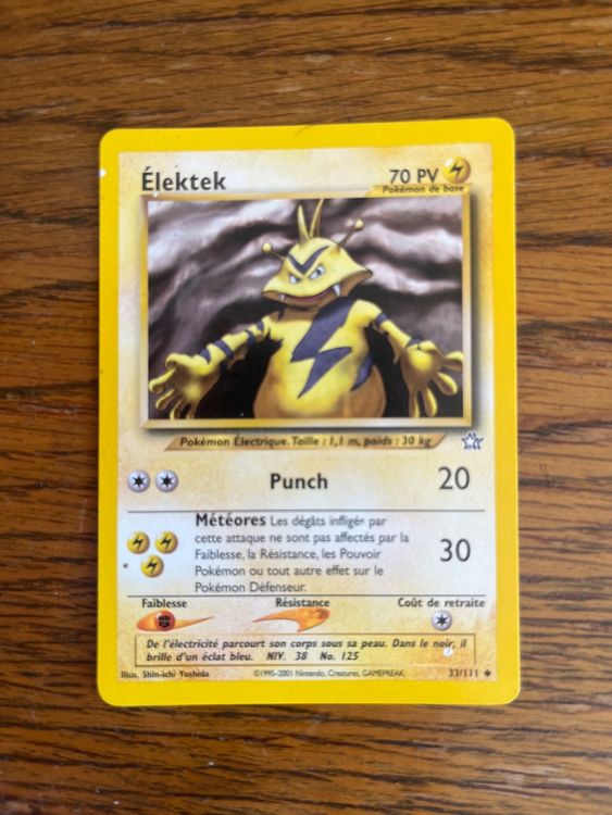 Carte Pokemon Élektek - FR | Kaufen auf Ricardo