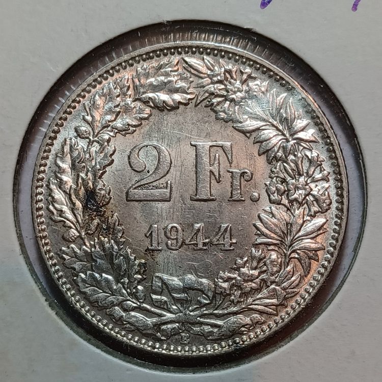 2 Franken 1944 (Gebraucht) in Pfäffikon ZH für CHF 5 – mit Lieferung auf Ricardo kaufen