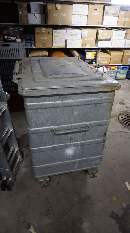 Abfall Container Abfallcontainer 1m3, 120 x 120 x 80/85 (Gebraucht) in ...