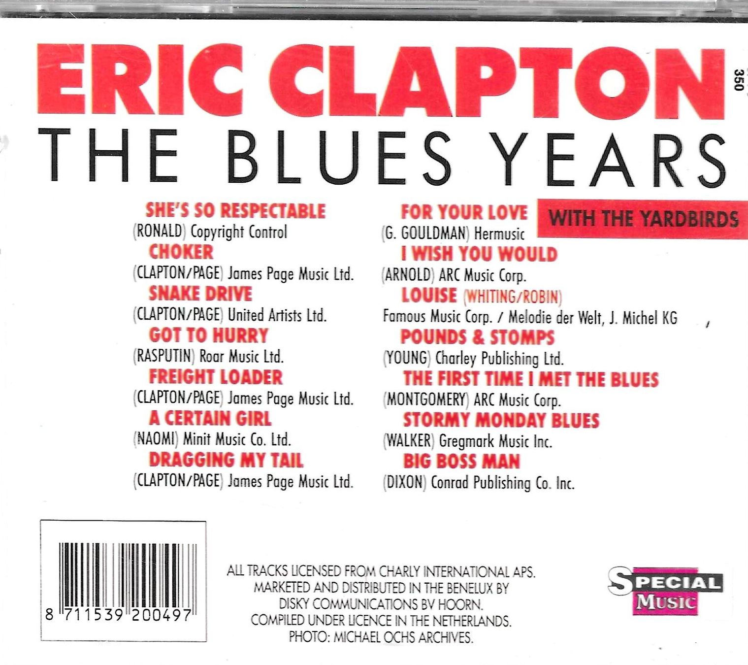 Eric Clapton - The Blues Years With The Yarbirds 1963-66 (Gebraucht) in ...