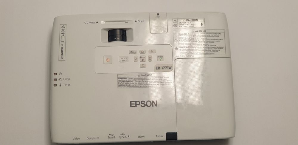 Epson H477B Portable LCD Projector EB-1771W 3000 Lumen WXGA (Neu ...