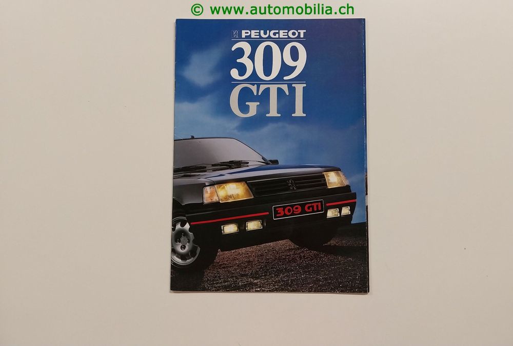Peugeot 309 GTI 1987/08 Prospekt deutsch (Gebraucht) in Weingarten ...