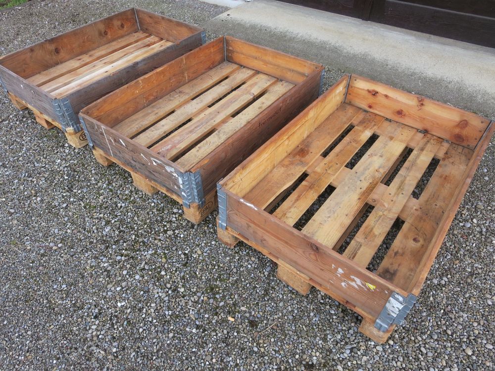 EPAL 3 Stk. Europaletten Paletten Rahmen Faltrahmen Hochbeet (Gebraucht) in Schönholzerswilen ...