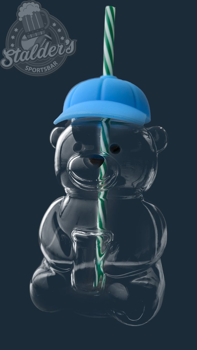 Glas Kaffee TeddyCup - mit Baseball-Mütze (Bearista-ähnlich) (Neu und ...