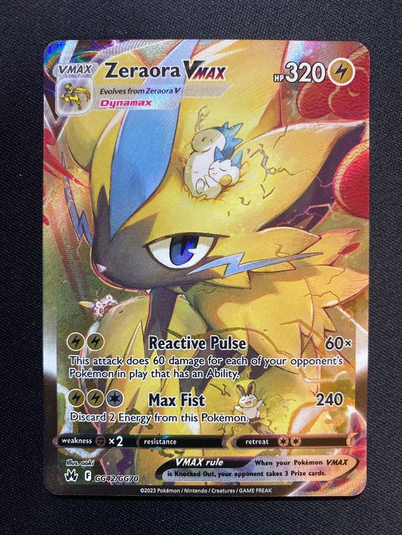 Zeraora VMAX - Crown Zenith - GG42/GG70 - EN (Neu (gemäss Beschreibung ...