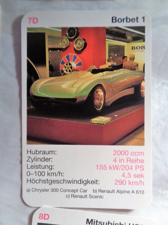 Auto Quartett - Motor Show / Piatnik (Gebraucht) in Bellach für CHF 5 ...