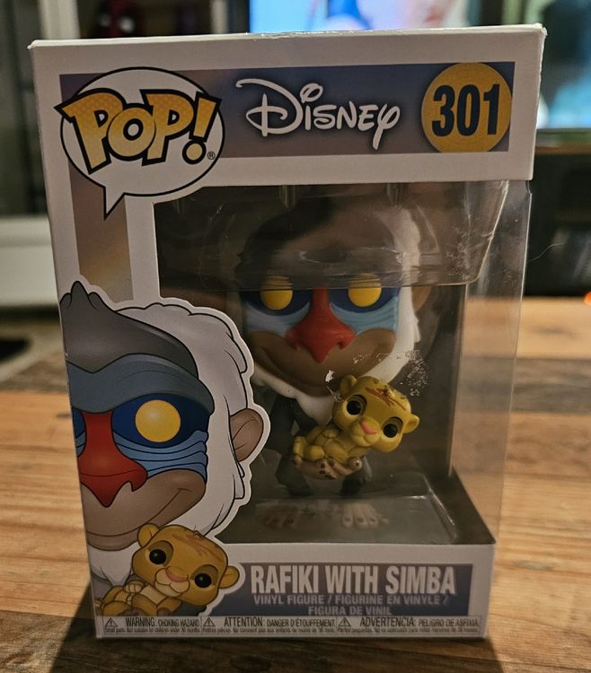 Funko Pop! Rafiki mit Simba #301 Disney König der Löwen | Kaufen auf ...