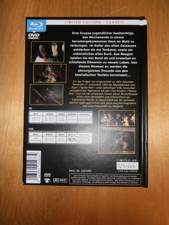 Evil Dead - Tanz der Teufel - Uncut - Mediabook [Blu-Ray] (Gebraucht) in Zürich für CHF 18 – mit ...