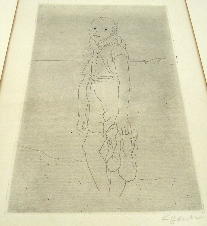 GEISER Karl (1898-1957) Knabe am Strand | Kaufen auf Ricardo