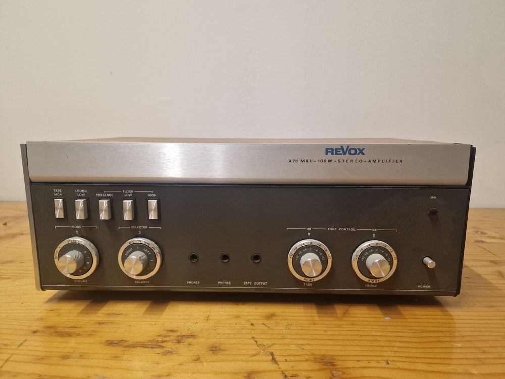 Revox A78 MKII 100 Watt Stereo Verstärker (Gebraucht) in Zürich für CHF 95 – nur Abholung auf ...
