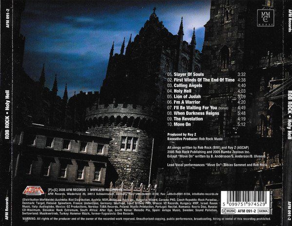 CD/ ROB ROCK : HOLY HELL (2005) POWERMETAL - PROD.: ROY Z (Gebraucht ...