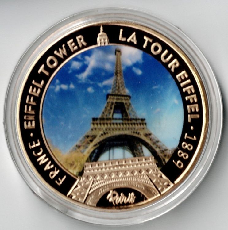 Eiffel Tower_La Tour Eiffel_1889_Medaille 1 (Neu (gemäss Beschreibung)) in Hombrechtikon für CHF ...