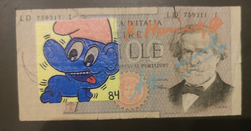 Andy Warhol & Keith Haring Geldschein mille Lire handsign. (Gebraucht) in Beringen für CHF 290 ...