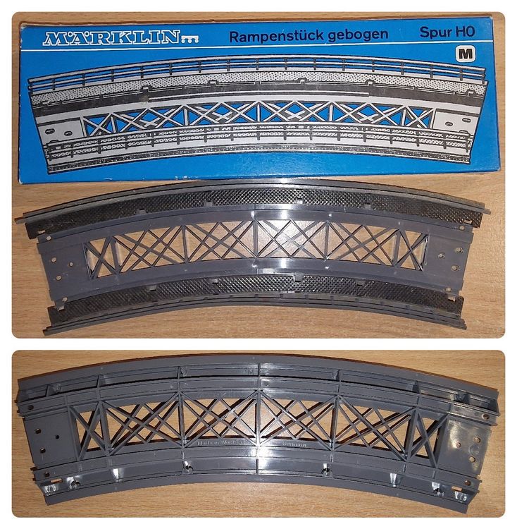 Märklin 7269 Gebogenes Rampenstück 437,4mm uralt- H0 (Gebraucht) in ...