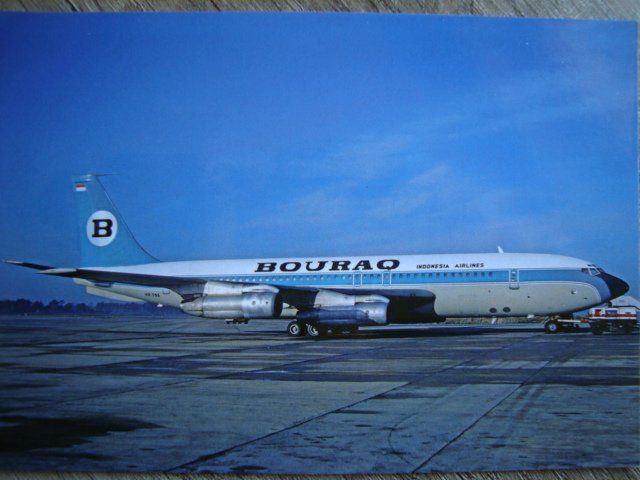 Bouraq Indonesia Airlines Boeing 707-121B HP-793 (Neu und ...