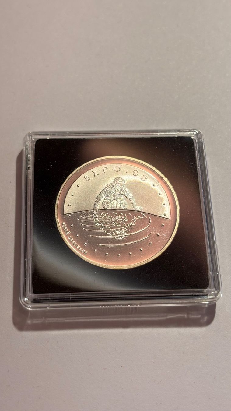 Pièce commémorative 20.- / 2002 (Expo.02) (D'occasion) à Fétigny pour ...