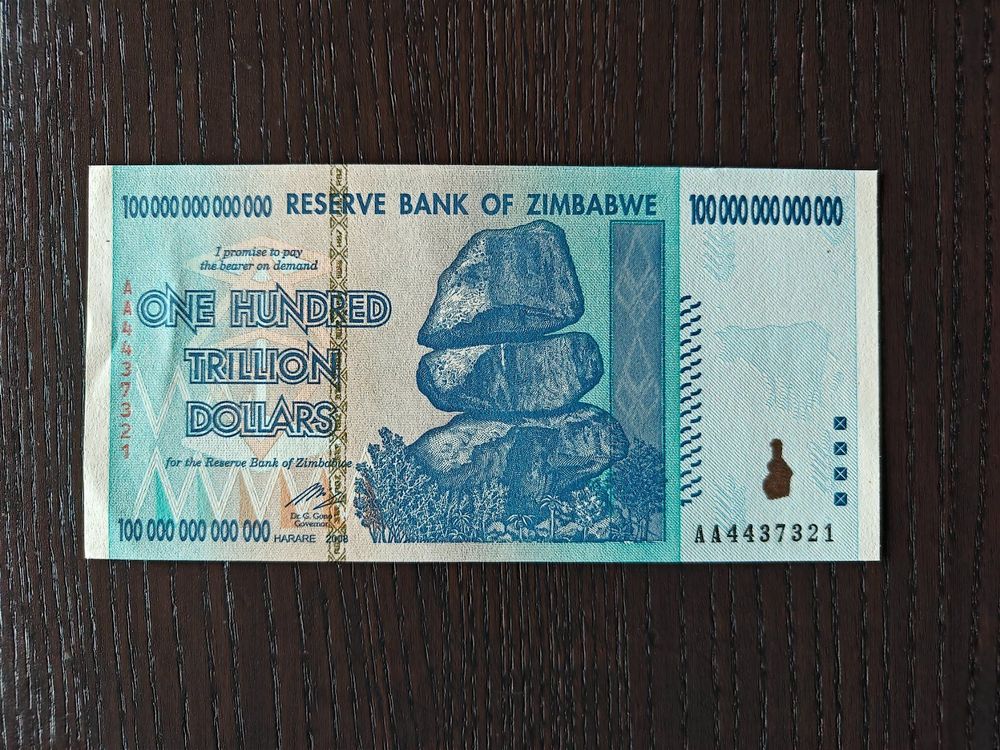 Zimbabwe 100 Trillion Dollar Note | Kaufen auf Ricardo
