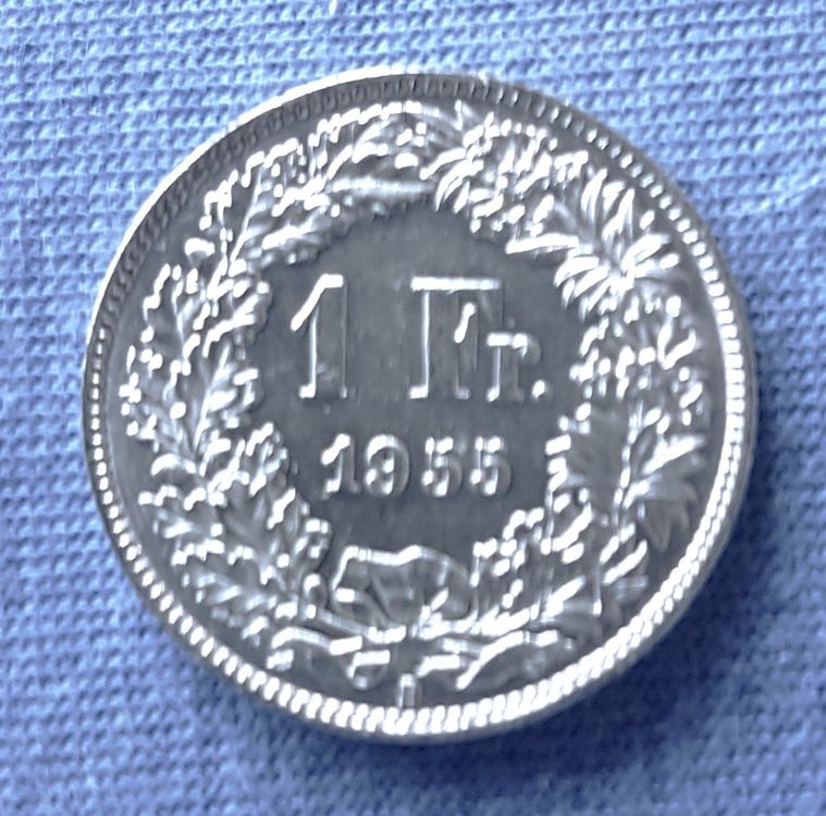 Rarer 1 Franken 1955 (Prägung nur 194’000 St.) ab nur 1 Fr ! | Kaufen auf Ricardo