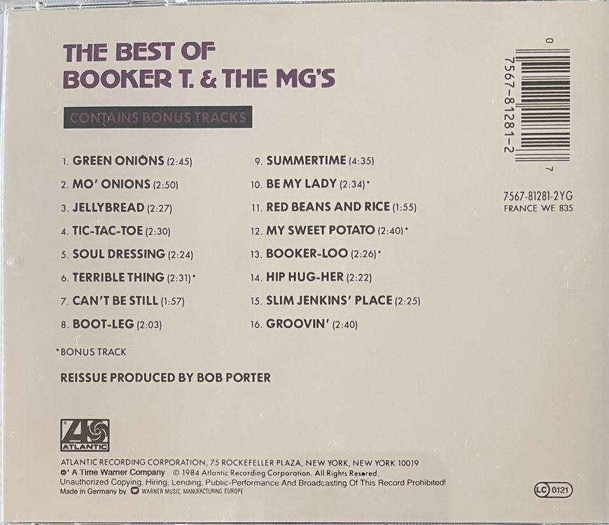 Best of Booker T. and the MGs (CD) | Kaufen auf Ricardo