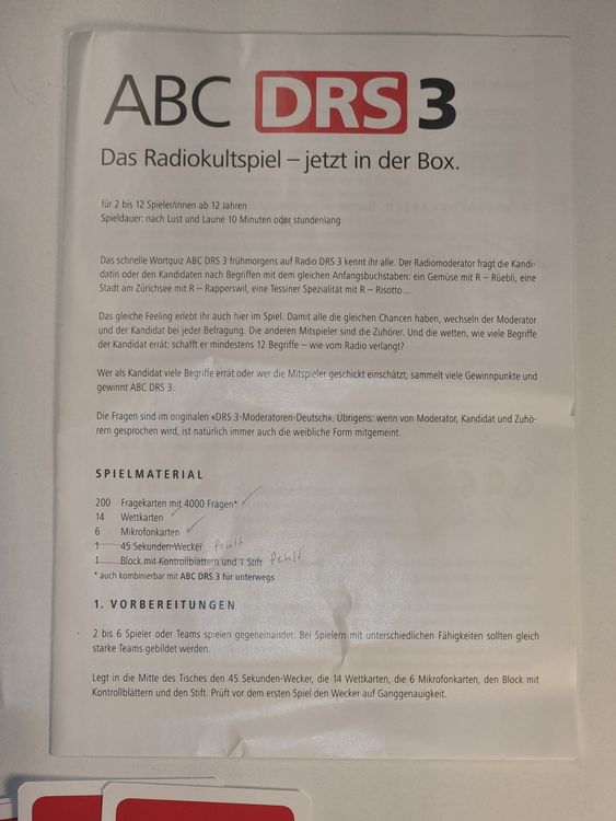 ABC DRS 3 - Radio-Kultspiel - das Original (ohne Wecker) | Kaufen auf ...