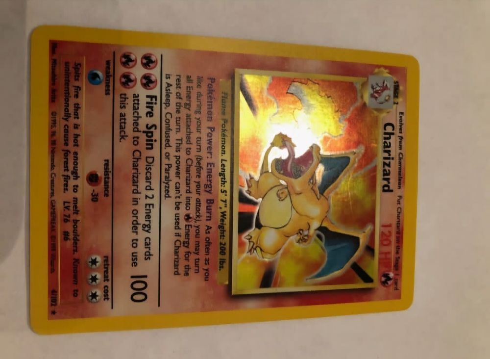 Pokémon TCG Charizard Base Set 4/102 Holo Rare (Neuf avec emballage d ...