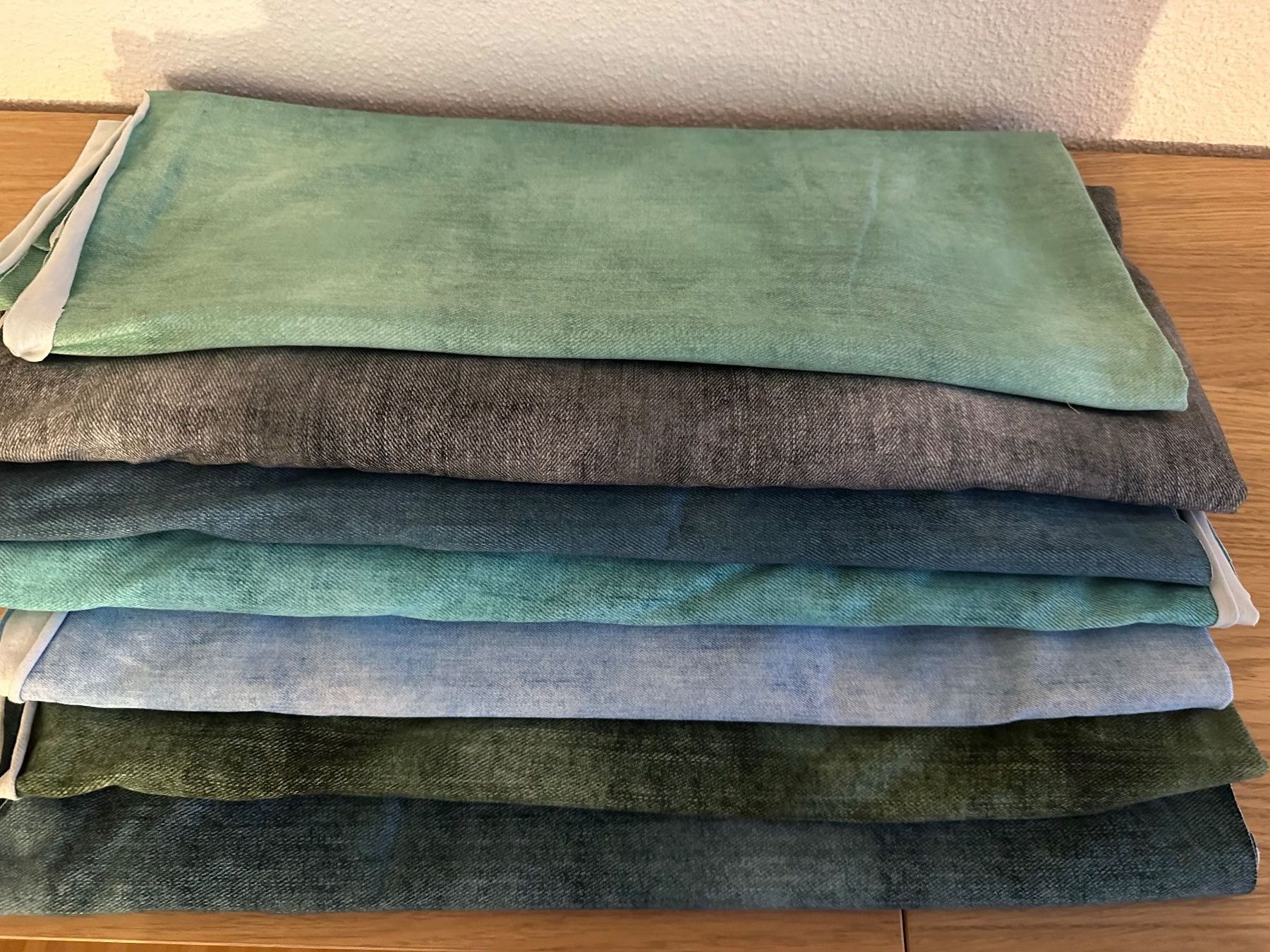 Stoff-Paket (Jeansoptik-Jersey, Staghorn,Stoffduo,Paul&Clara (Neu ...