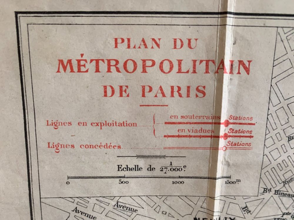 Paris - "Plan du Métropolitain de Paris" (Usato) a Sorengo per CHF 8 ...