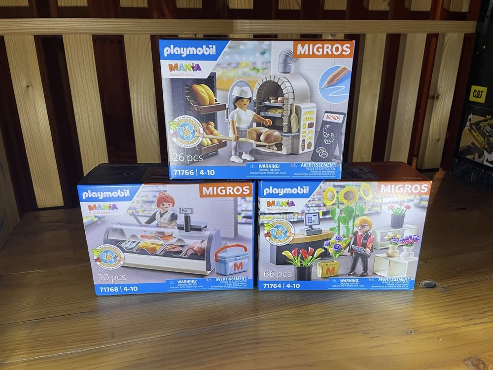 3er Set Migros Playmobil Neu und OVP (Neu und originalverpackt) in Fulenbach für CHF 10 – mit ...
