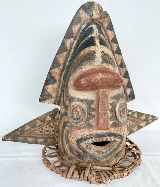 seltener alter Kopf Maske Elema Volk Papua Neuguinea H 34 cm (Gebraucht) in Rüthi (Rheintal) für ...