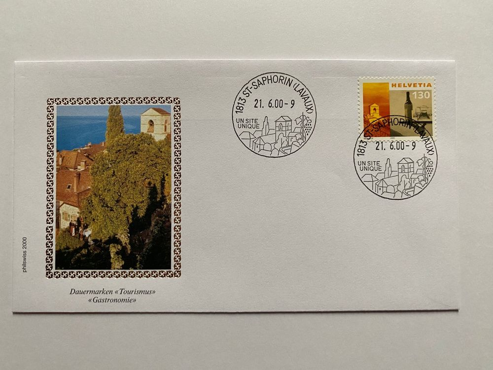 4 FDC Dauermarken Tourismus 2000 (Ortsn.) (Neu (gemäss Beschreibung)) in Kirchenthurnen für CHF ...