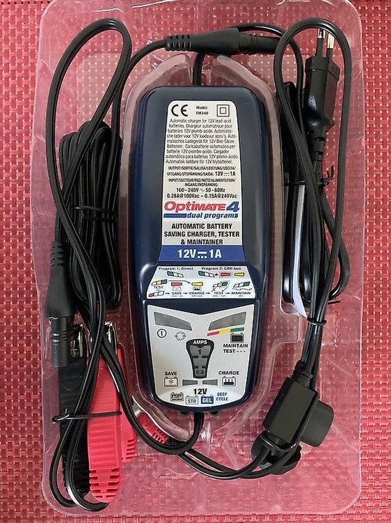 Chargeur batterie OptiMate 4 Dual Program pour moto (Neu und ...