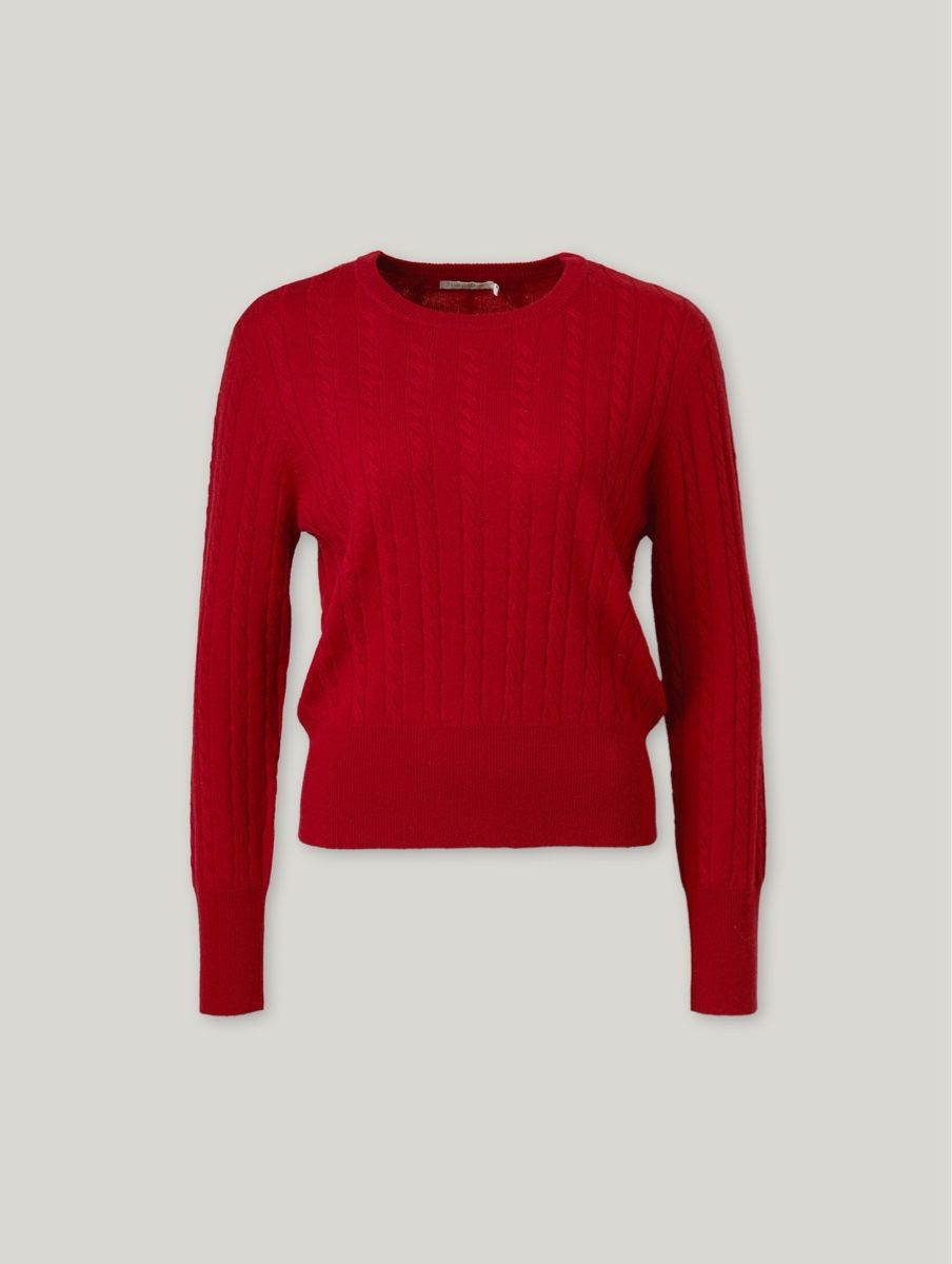 PAULINE Zopfpullover aus Wolle G.34 (XS) (Neu (gemäss Beschreibung)) in ...