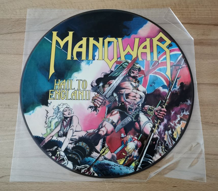 MANOWAR: Hail to England LP Picture Disc Blood of my enemies (Neu und ...