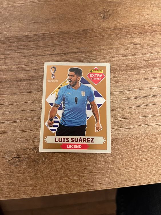 Panini WM 2022 Extra Sticker Luis Suarez (Neu und originalverpackt) in ...