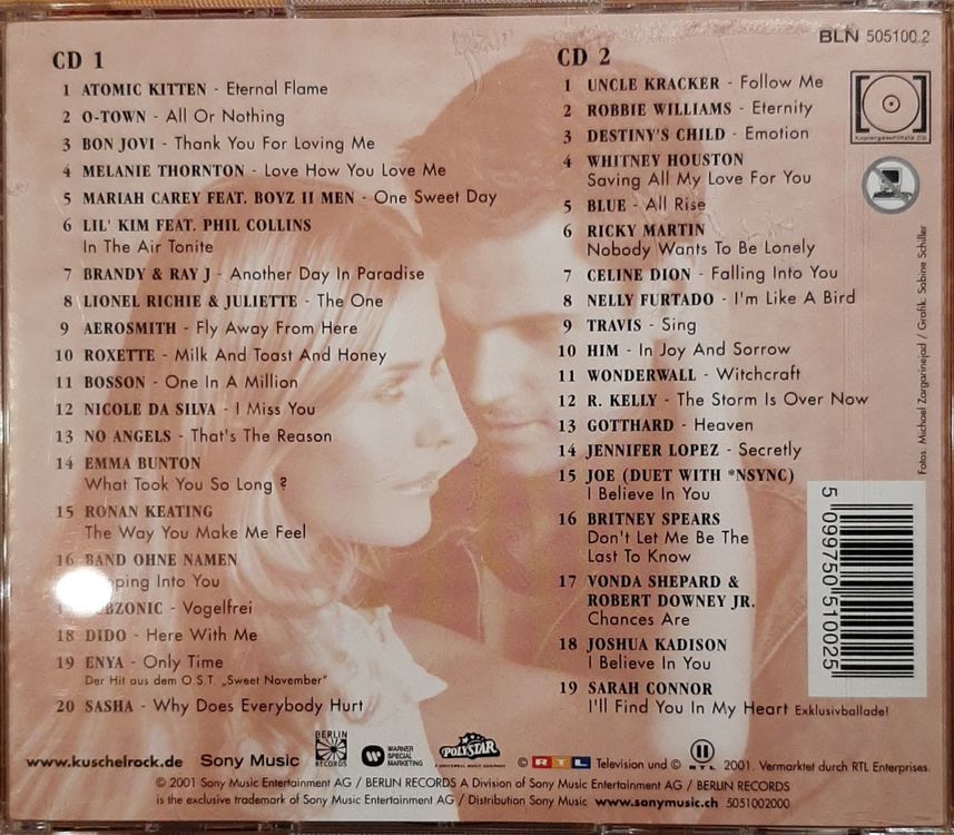 Kuschelrock 15, 2CD Bravo Kuschel Balladen Compilation 2001 | Kaufen auf Ricardo