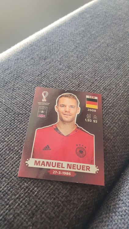 PANINI 2022 GER 3 MANUEL NEUER | Kaufen auf Ricardo PANINI 2022 GER 3 MANUEL NEUER | Kaufen auf Ricardo