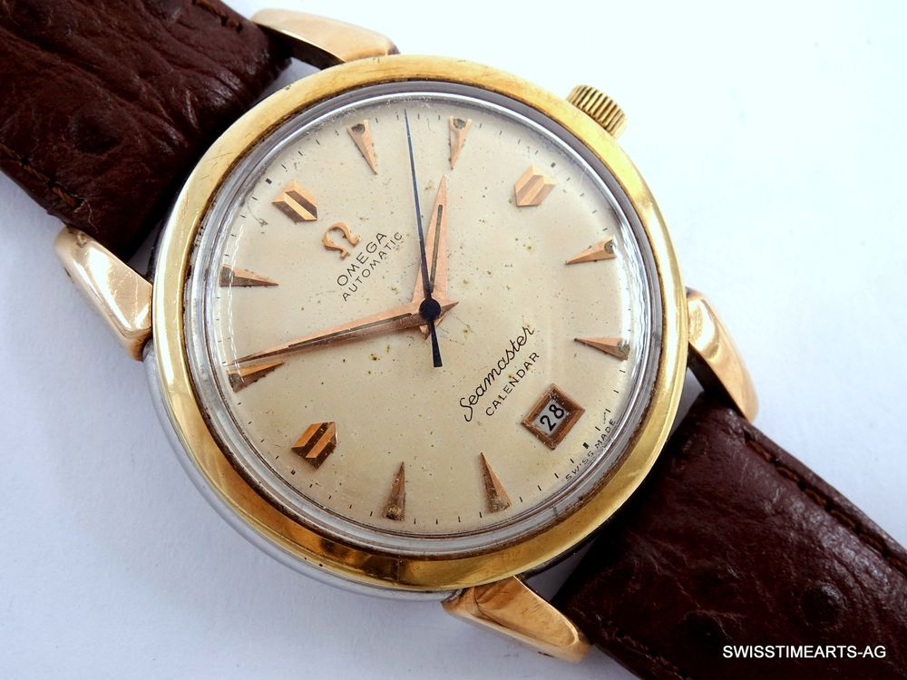 OMEGA 1960 SEAMASTER CALENDAR 18K/SS/GOLDCAP 2627-2 SAMMLER (Gebraucht ...