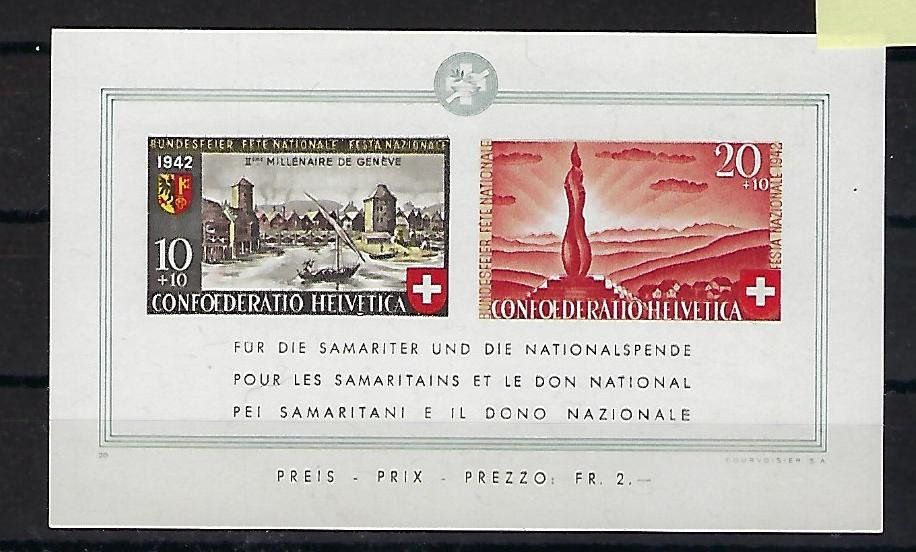 1942 Patria Block Nr.20 postfrisch 15619 (Gebraucht) in Lunden für CHF 9 – mit Lieferung auf ...