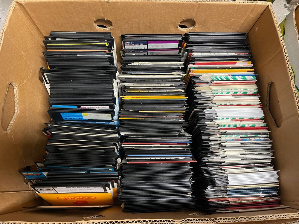 ca. 500 bis 600 Floppy Disk Disketten zu C64 Commodore Amiga (Gebraucht ...