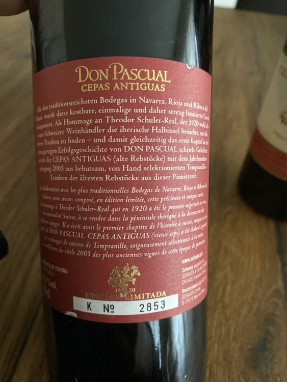 Don Pascal Cepas Antiguas Edicion Limitada 2005 (Gebraucht) in Luzern ...