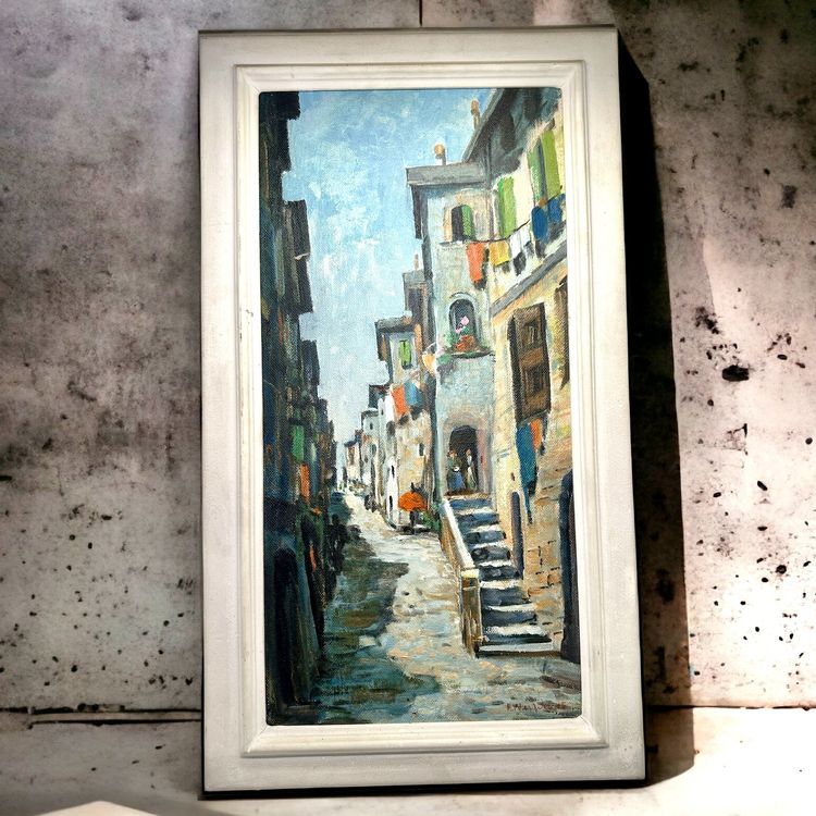 Paysage Chioggia Petite Venise signé H. WERFELI 1965 | Kaufen auf Ricardo
